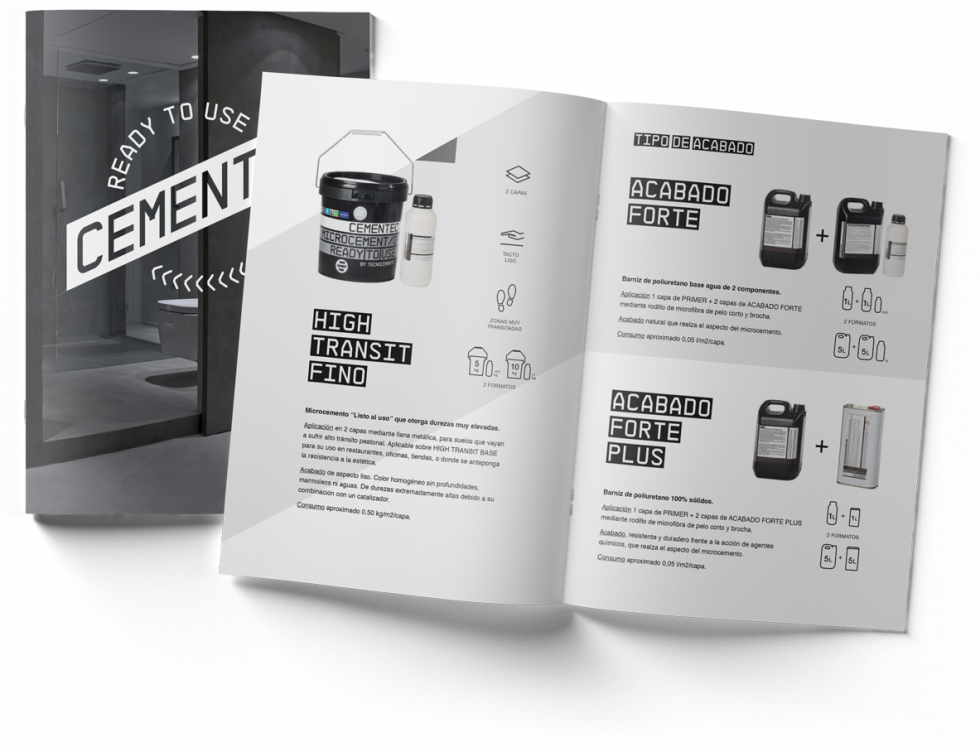 Distribution and application of ready-to-use microcement Cementec