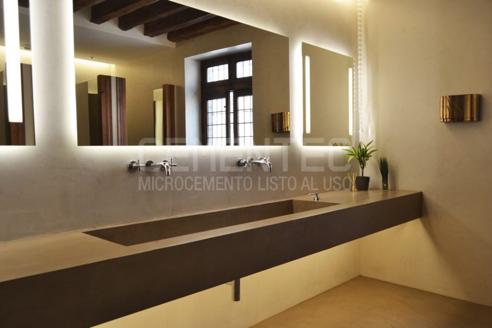 Bathrooms with microcement | CEMENTEC